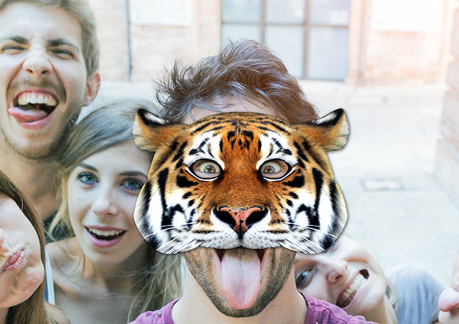 Tiger Printable Mask, Photo-real Tiger Mask, Printable Halloween Mask ...