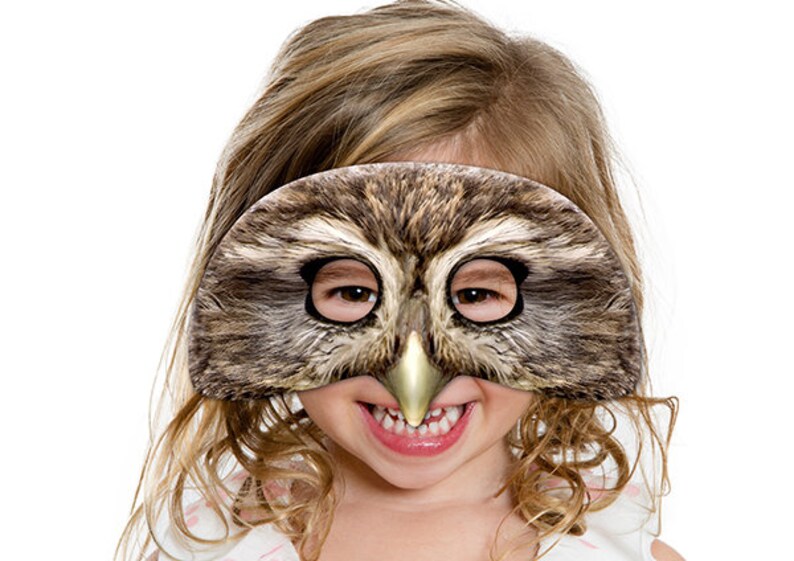 Owl Printable Mask Owl Photo-real Owl Mask Printable - Etsy