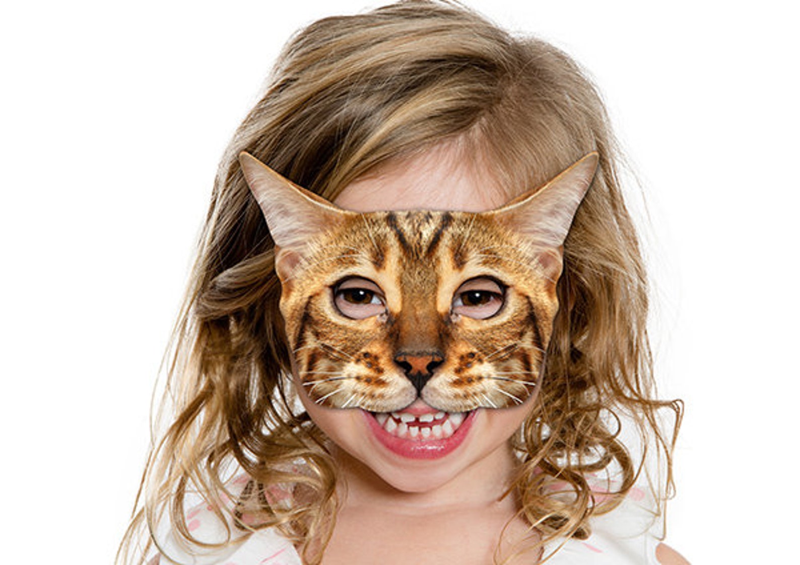 Bengal Cat Printable Mask, Cat, Photo-real Cat Mask, Printable ...