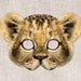 Lion Cub Printable Mask, Lion Cub, Photo-real Lion Cub Mask, Halloween ...
