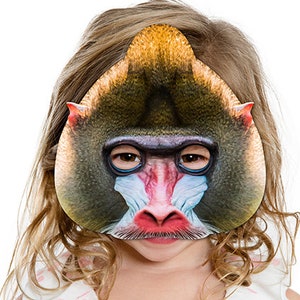 Mandrill Printable Mask, Photo-real Mask, Rafiki, Halloween Mask ...