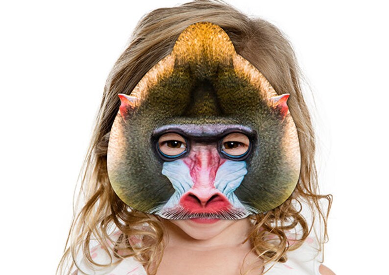 Mandrill Printable Mask, Photo-real Mask, Rafiki, Halloween Mask ...