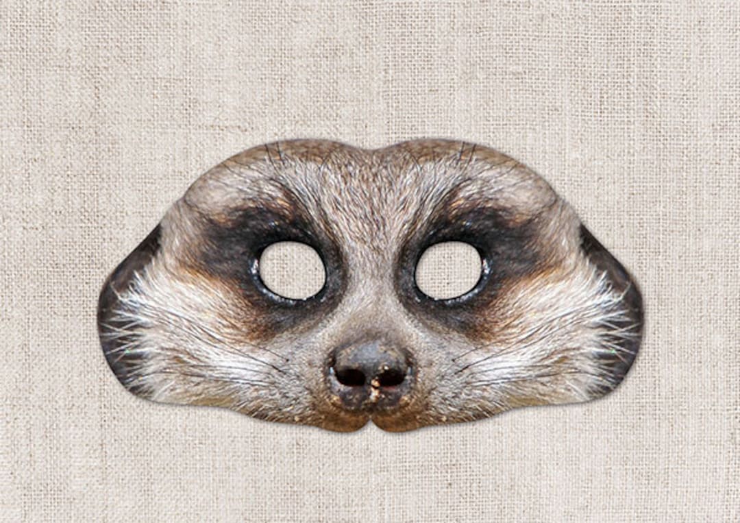 Meerkat Printable Mask, Photo-real Meerkat Costume, Timon, Halloween ...