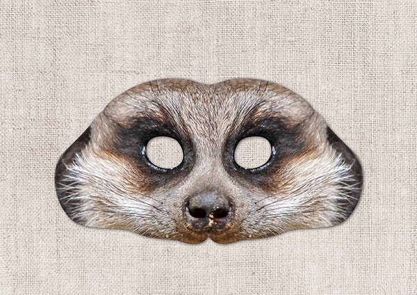 Meerkat Printable Mask, Photo-real Meerkat Costume, Timon, Halloween ...