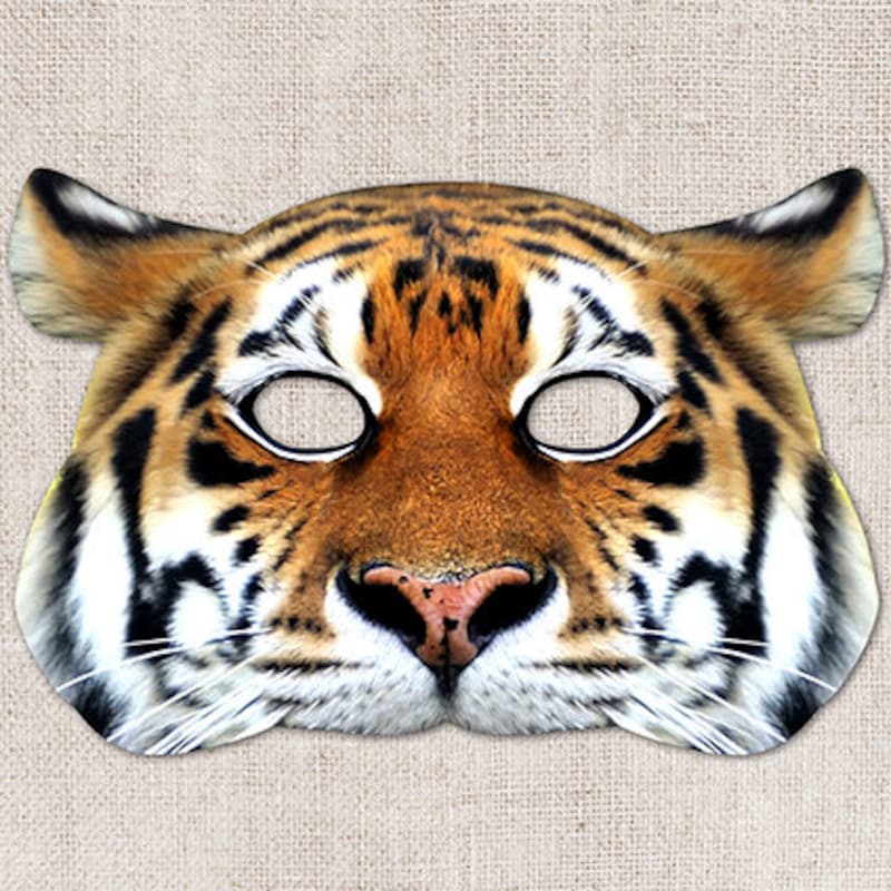 Tiger Therian Mask - Etsy
