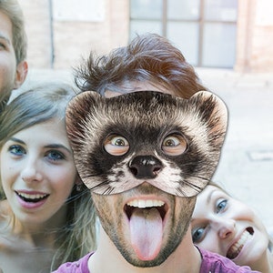 Ferret Printable Mask, Ferret, Photo-real Ferret Mask, Halloween Mask ...