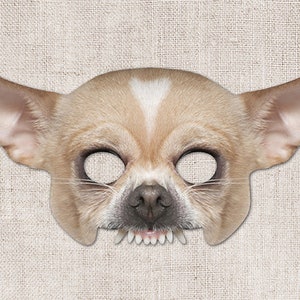Angry Chihuahua Printable Mask, Dog, Chihuahua, Photo-real Dog Mask ...