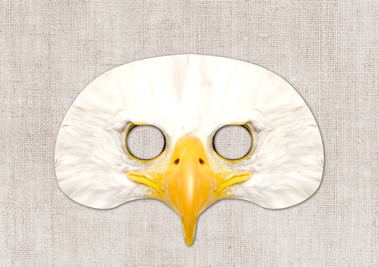 Bald Eagle Printable Mask, Photo-real Eagle Mask, Printable Halloween ...
