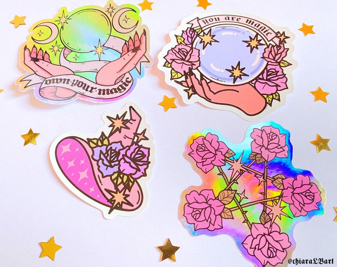 Magical Witch Holo Sticker Pack - Etsy