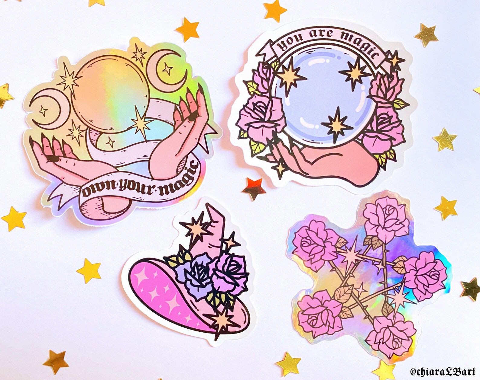 Magical Witch Holo Sticker Pack - Etsy