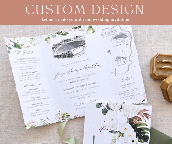 Custom Folded Invitations
