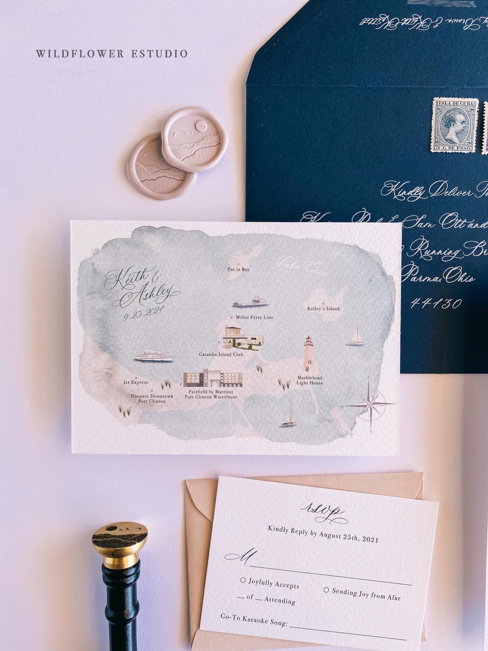 Custom Wedding Map Watercolor Wedding Map Unique Wedding - Etsy
