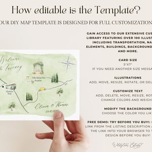 Wedding Map Template, Create Your Custom Wedding Map With Our Fully ...