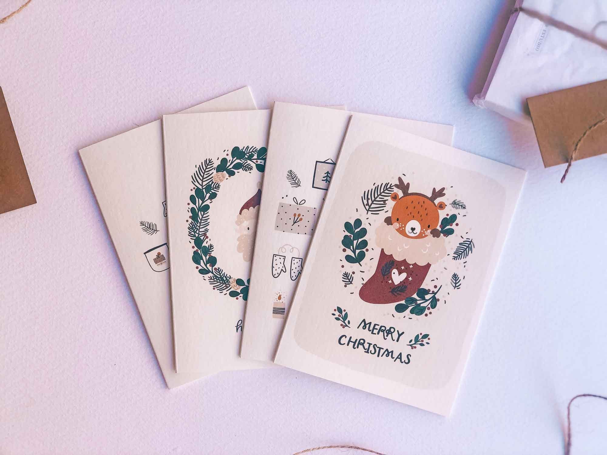 Christmas Card Set Boxed Christmas Cards Christmas Cards | Etsy