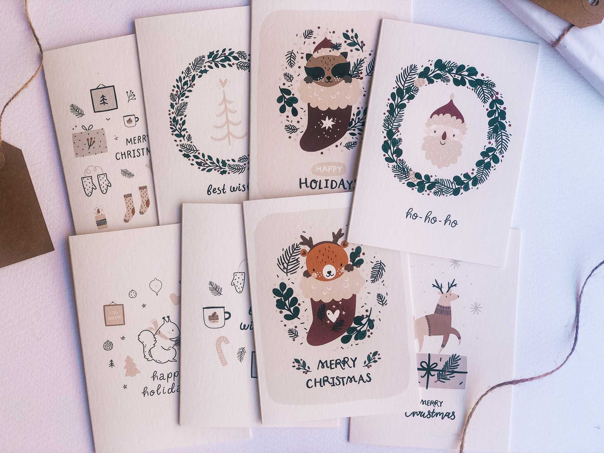 Christmas Card Set Boxed Christmas Cards Christmas Cards | Etsy