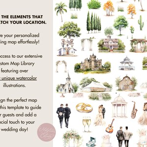 Wedding Map Template, Create Your Custom Wedding Map With Our Fully ...