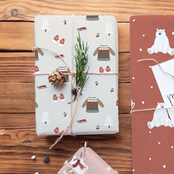 Christmas Wrapping Paper Wrapping Paper Gift Wrap Christmas | Etsy