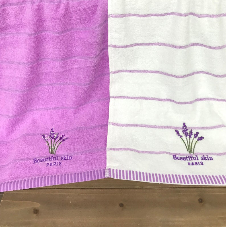 Lavender Towel Set Hand Towel Face Towel Lavender Towel - Etsy