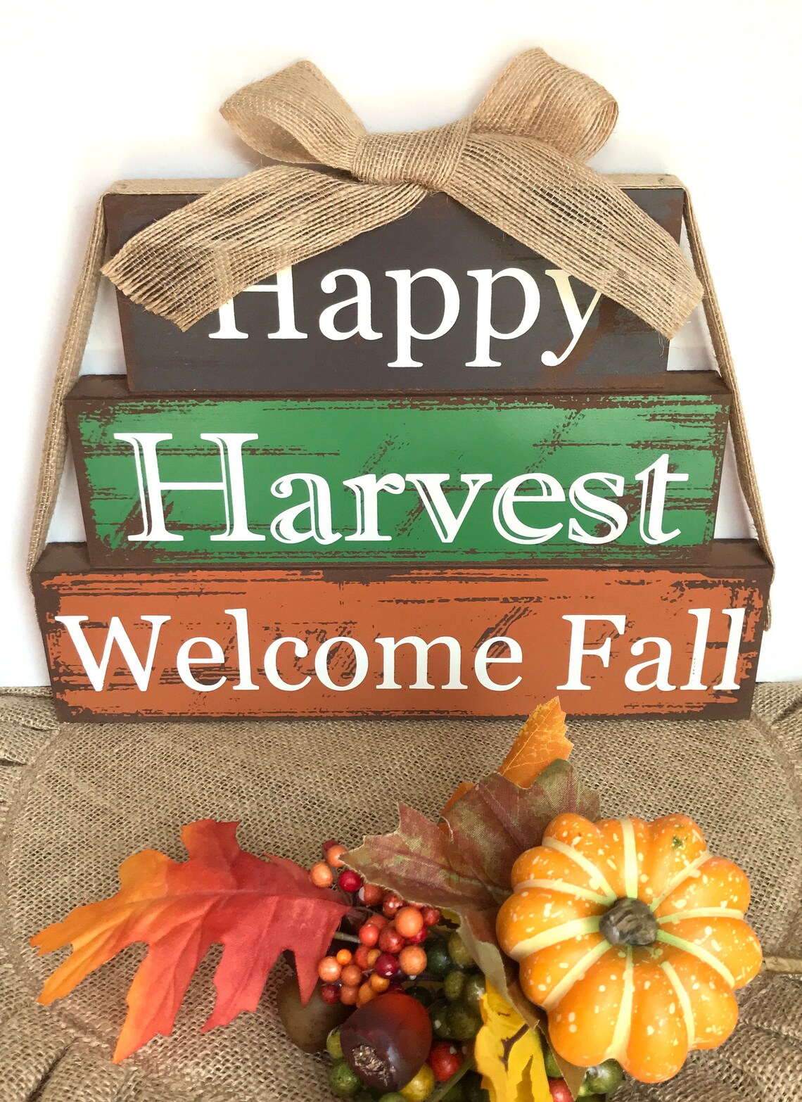 Rustic Fall Decor, Welcome Fall Sign, Harvest Decor, Fall Display ...