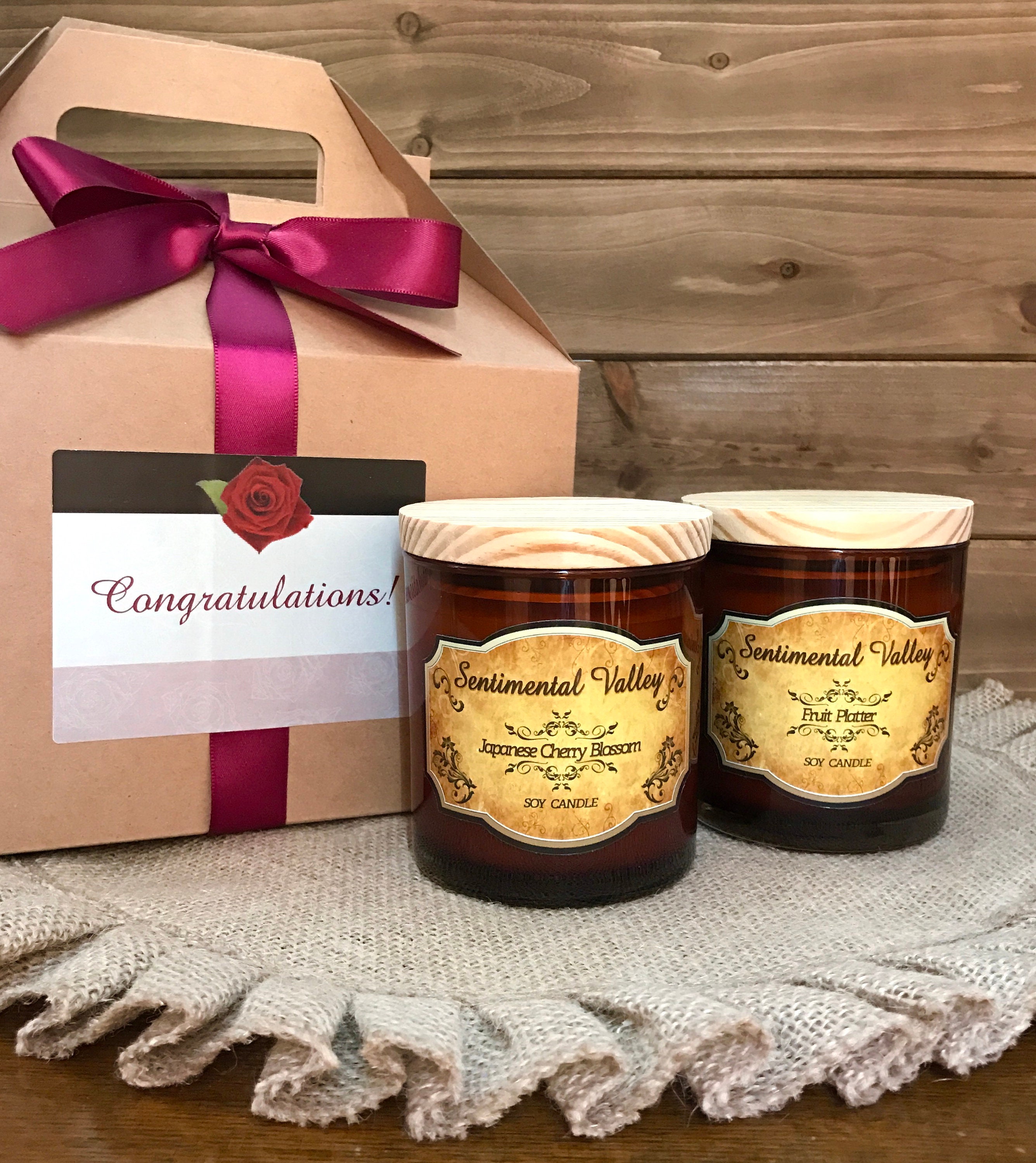 Congratulations Soy Candle Gift Congratulations Candle Gift | Etsy