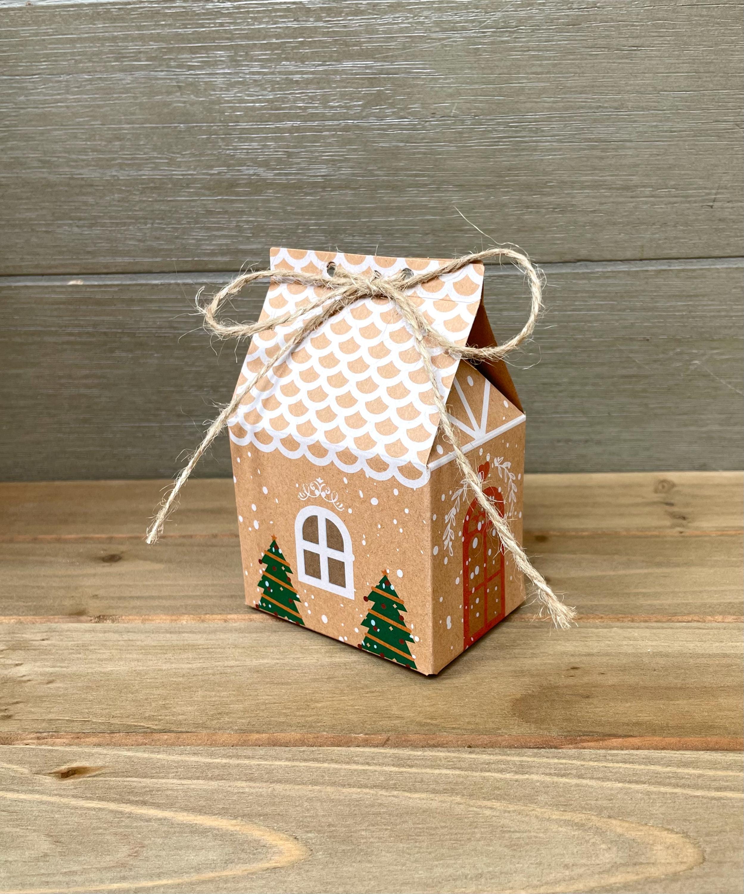 Set of 10 Christmas Favor Boxes, Holiday Favor Boxes, Christmas Treat ...