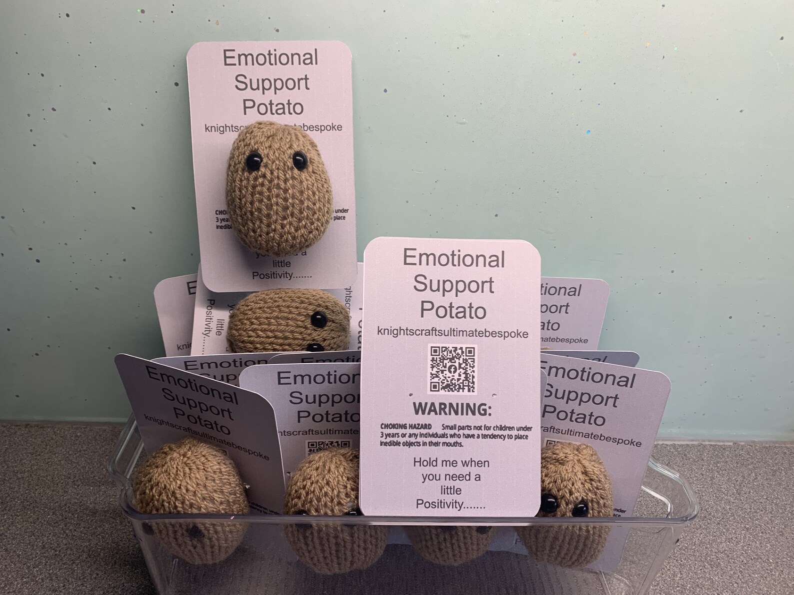 Hand Made Emotional Support Potato, Plush Toy Made With Wool and Safety ...
