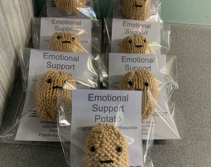 Hand Made Emotional Support Potato, Plush Toy Made With Wool and Safety ...
