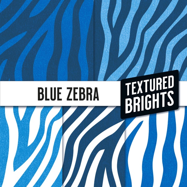 Blue Zebra Print - Etsy