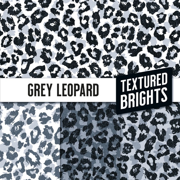 Grey Leopard Print - Etsy