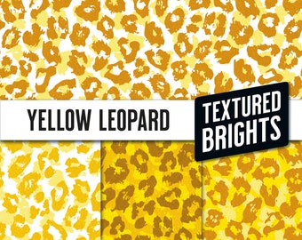 Yellow Leopard Print | Etsy