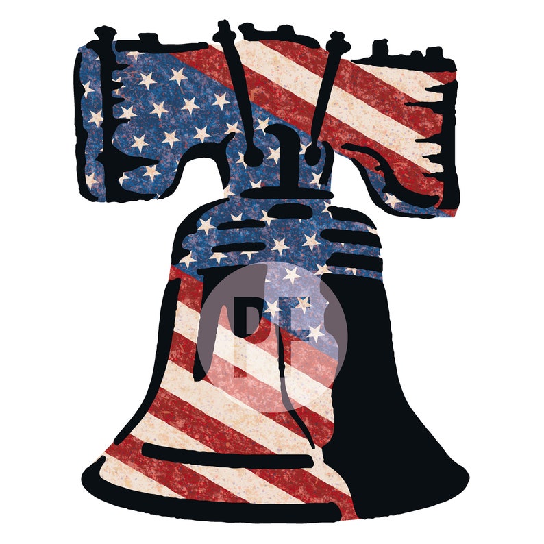 Liberty Bell SVG American Patriotic Clip Art 2 Styles - Etsy
