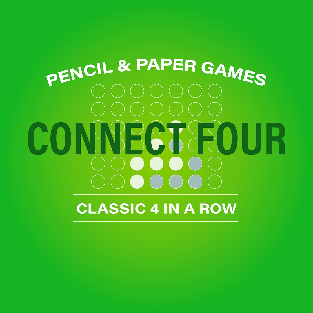 Connect Four - Classic 4 in a Row Game - Printable 2 Player Game ...