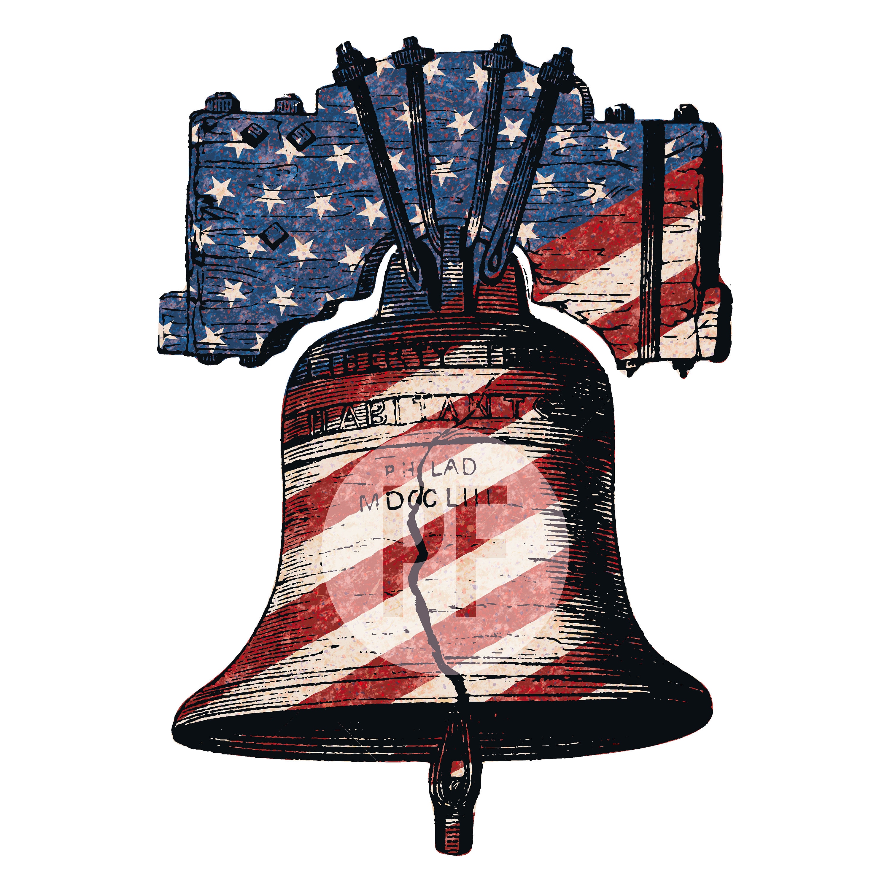 Liberty Bell SVG American Patriotic Clip Art 2 Styles - Etsy