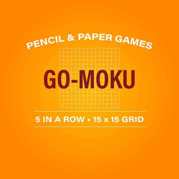 Go-Moku Classic 5 in a Row Game Printable 2 Player Game | Etsy