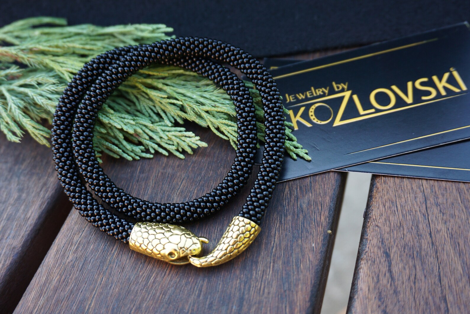 Black Snake Bracelet / Python Bracelet / Ouroboro Bracelet / - Etsy