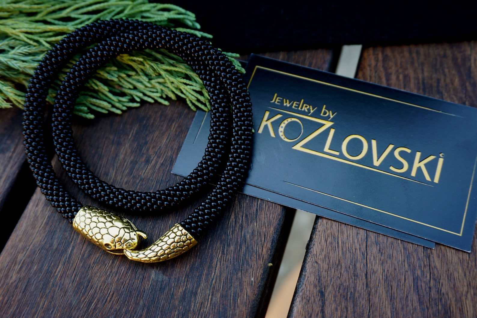 Black Snake Bracelet / Python Bracelet / Ouroboro Bracelet / - Etsy