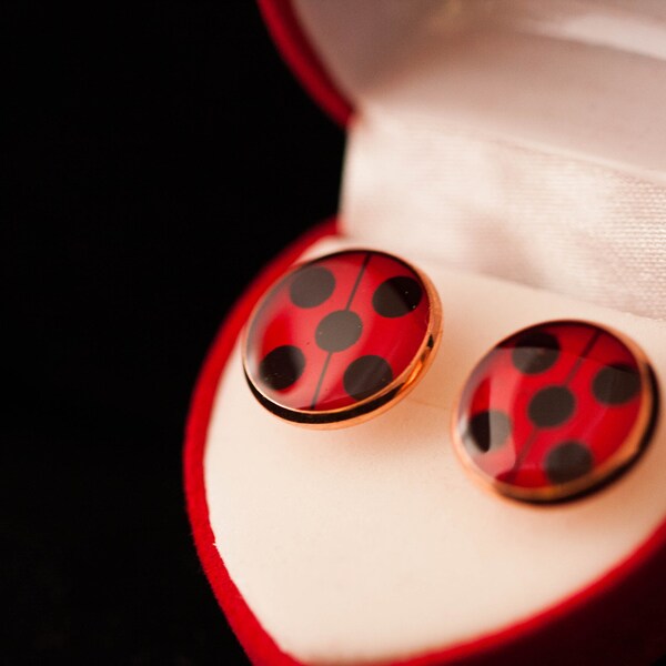 Ladybug Earrings - Etsy