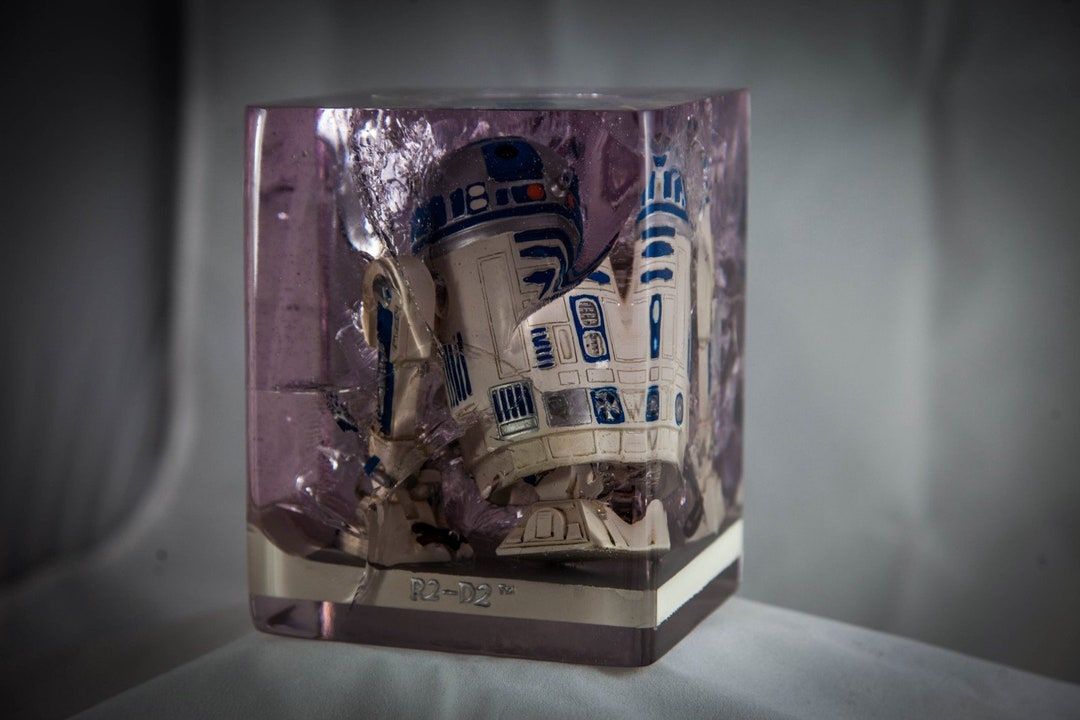 R2-D2 in a Block of Resin. Star Wars - Etsy
