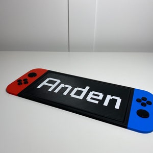 Custom Gamer Sign (10x4in) | Game Room Decor Gift for Kids | Video Game ...