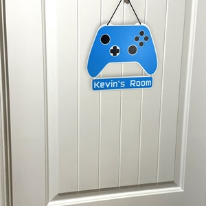 Personalized Video Game Sign | Custom Video Game Controller Door Sign ...