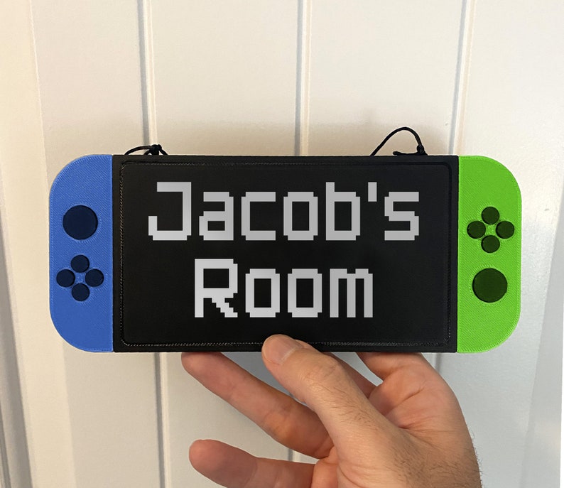 Personalized Gamer Name Sign for Door Wall or Shelf 8in X - Etsy