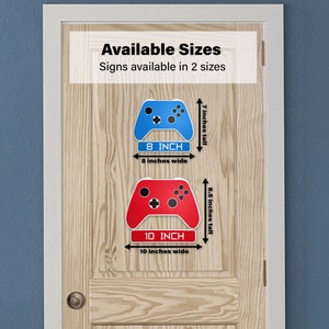 Personalized Video Game Sign | Custom Video Game Controller Door Sign ...
