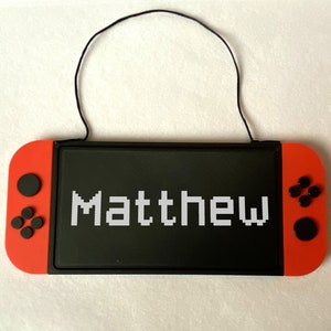 Custom Gamer Sign (10x4in) | Game Room Decor Gift for Kids | Video Game ...