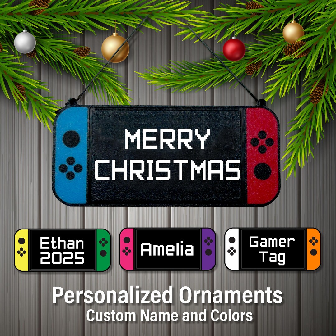 Video Game Ornament, Personalized Gamer Christmas Gift, Custom Gaming ...