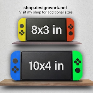 Personalized Gamer Name Sign for Door, Wall or Shelf (8in X 3in ...