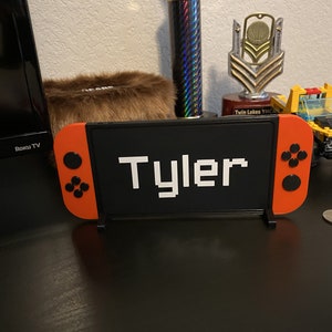 Personalized Gamer Name Sign for Door, Wall or Shelf (8in X 3in ...