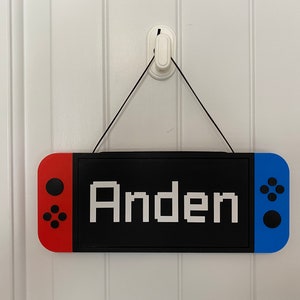 Custom Gamer Sign (10x4in) | Game Room Decor Gift for Kids | Video Game ...