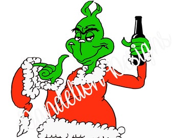 Drink up grinch svg | Etsy