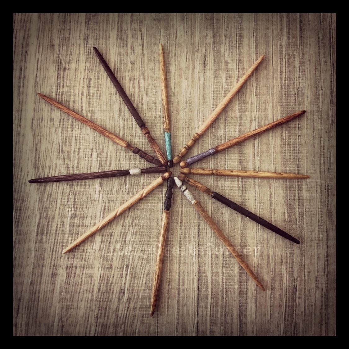 Miniature Wooden Magic Wands 1:12 scale Tiny Wand | Etsy