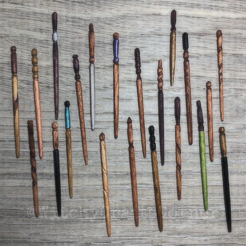 Miniature Wooden Magic Wands 1:12 Scale Tiny Wand - Etsy UK